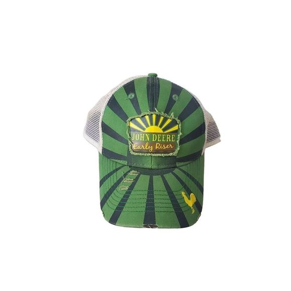 John Deere | Accessories | Johndeere Early Riser Rooster Mesh Trucker ...